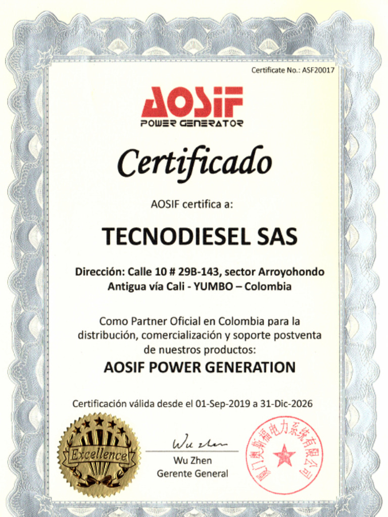 AOSIF Partnership - Tecnodiesel 2026 (Español) | PDF