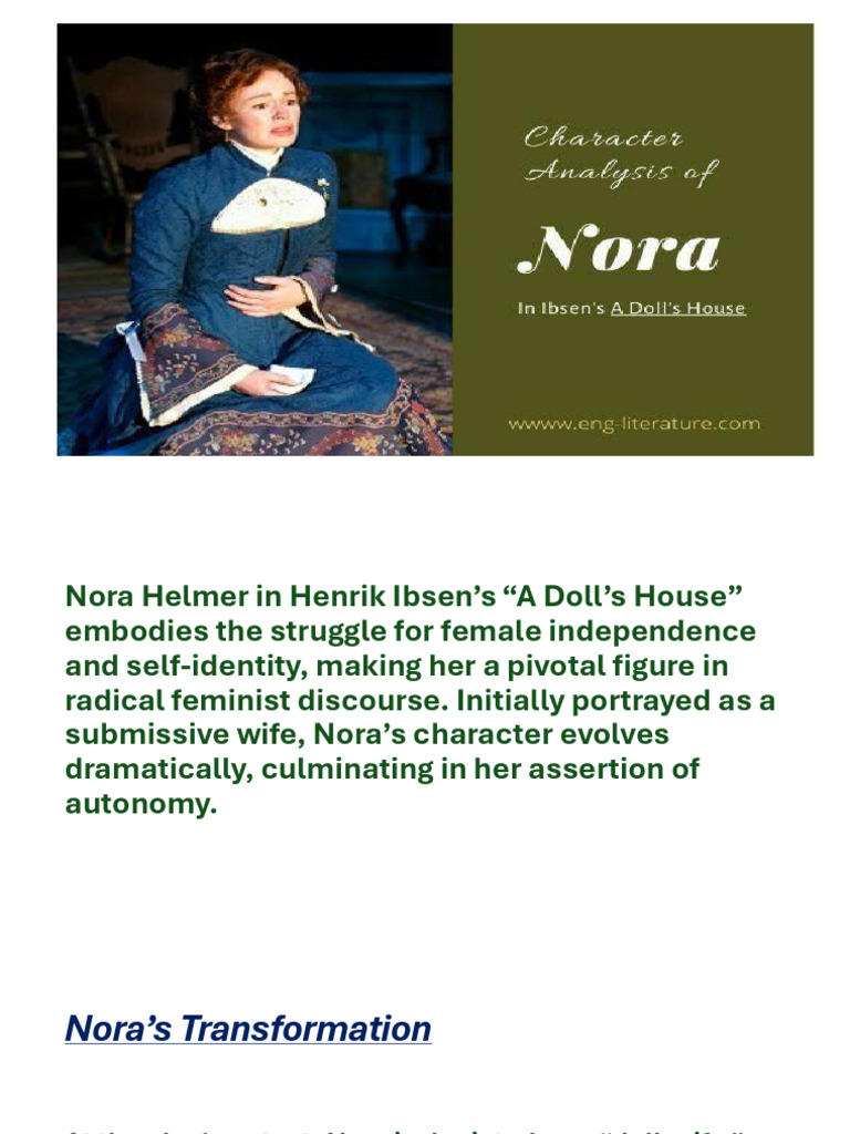 Character Analysis of Nora | PDF