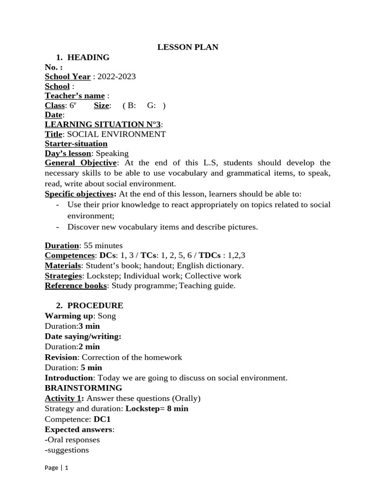 LP33 | PDF | Lesson Plan | Education Theory