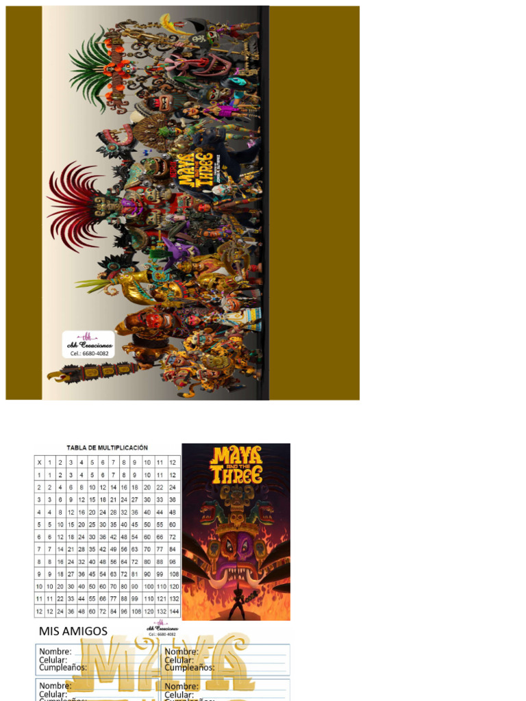 Portada y Contraportada Maya y Los 3 | PDF