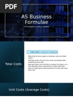 IGCSE Business 0450 Formula Booklet | PDF | Gross Margin | Net Income