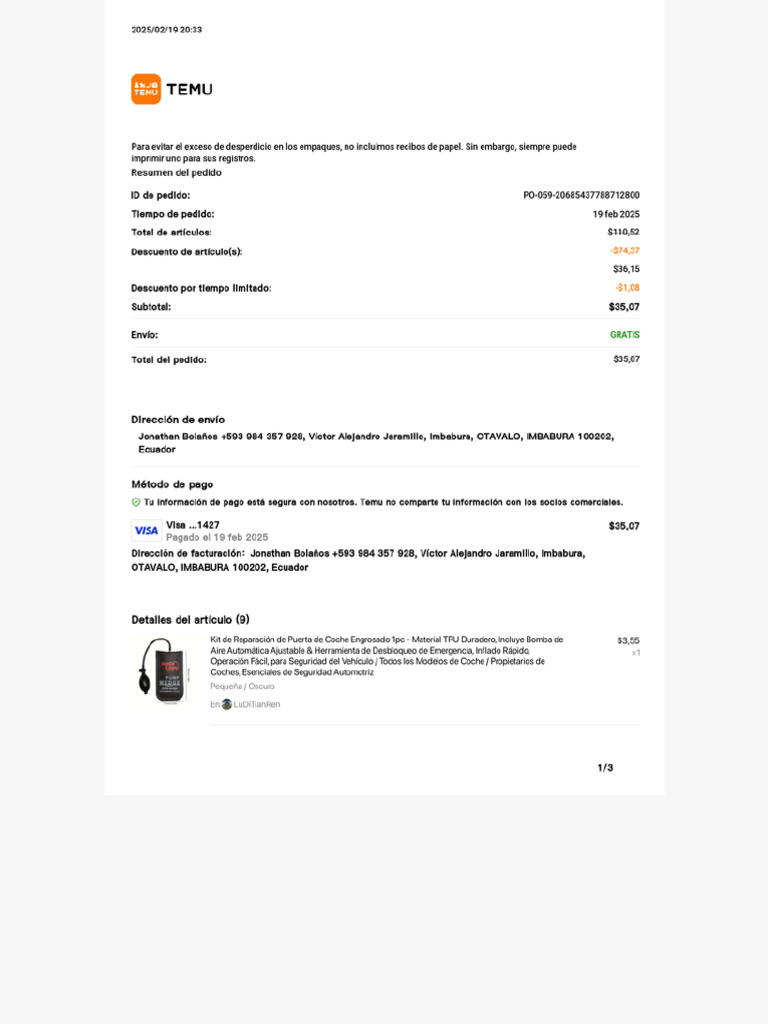 Temu Web Document | PDF