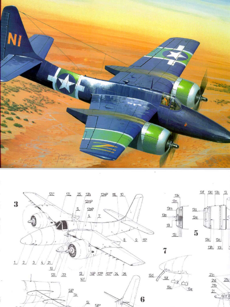 Fly Model 002 - Grumman F7F-3P Tigercat | PDF