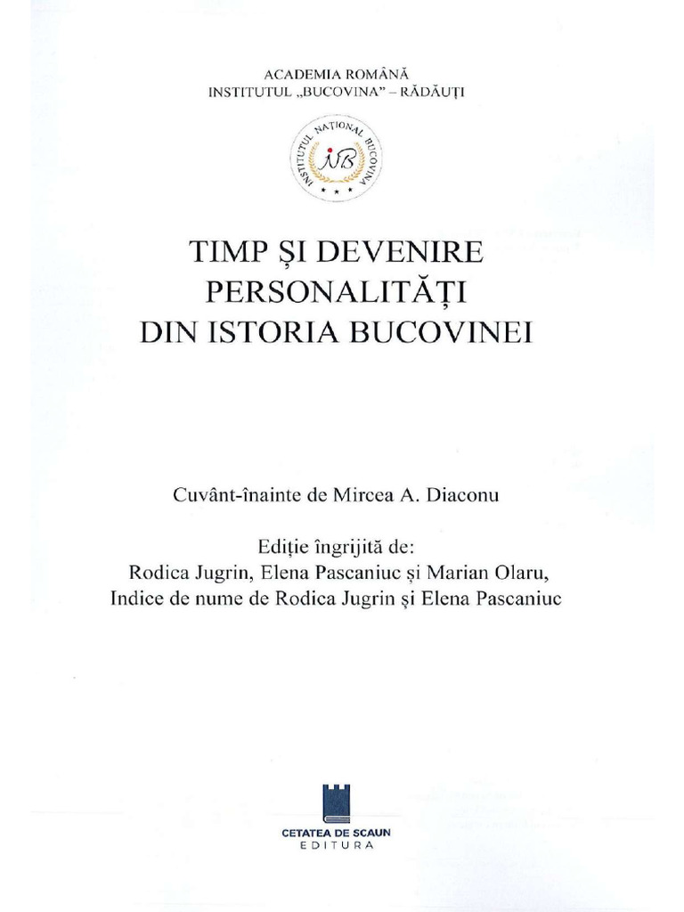 Cuprins Timp Si Devenire | PDF