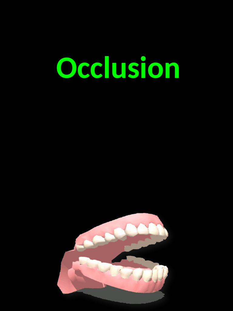 Occlusion Lecture DR Sahar | PDF | Primate Anatomy | Dental Anatomy