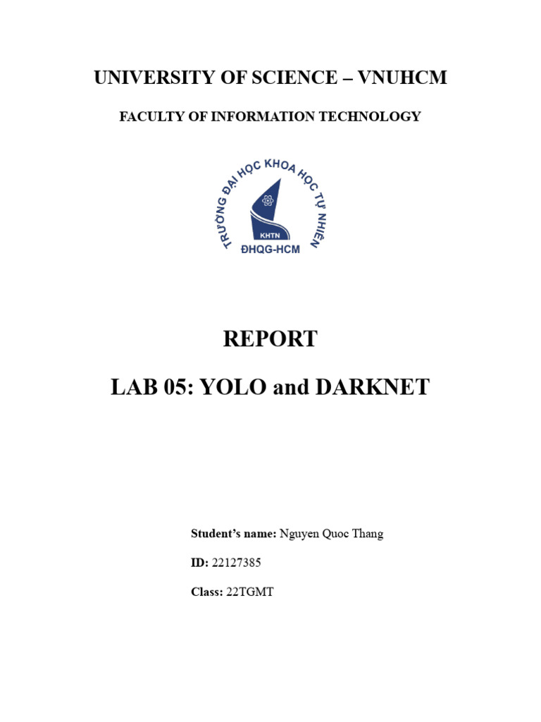 Yolo and Darknet | PDF
