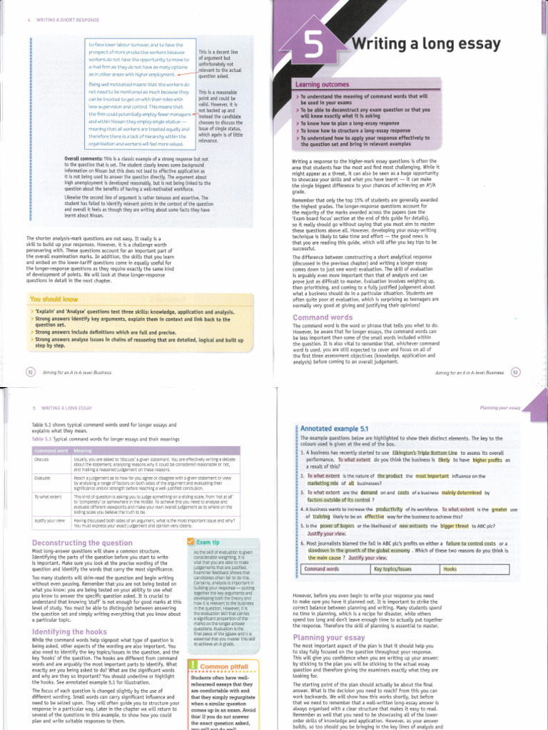 A Levels Exam Essay Writing Tips | PDF