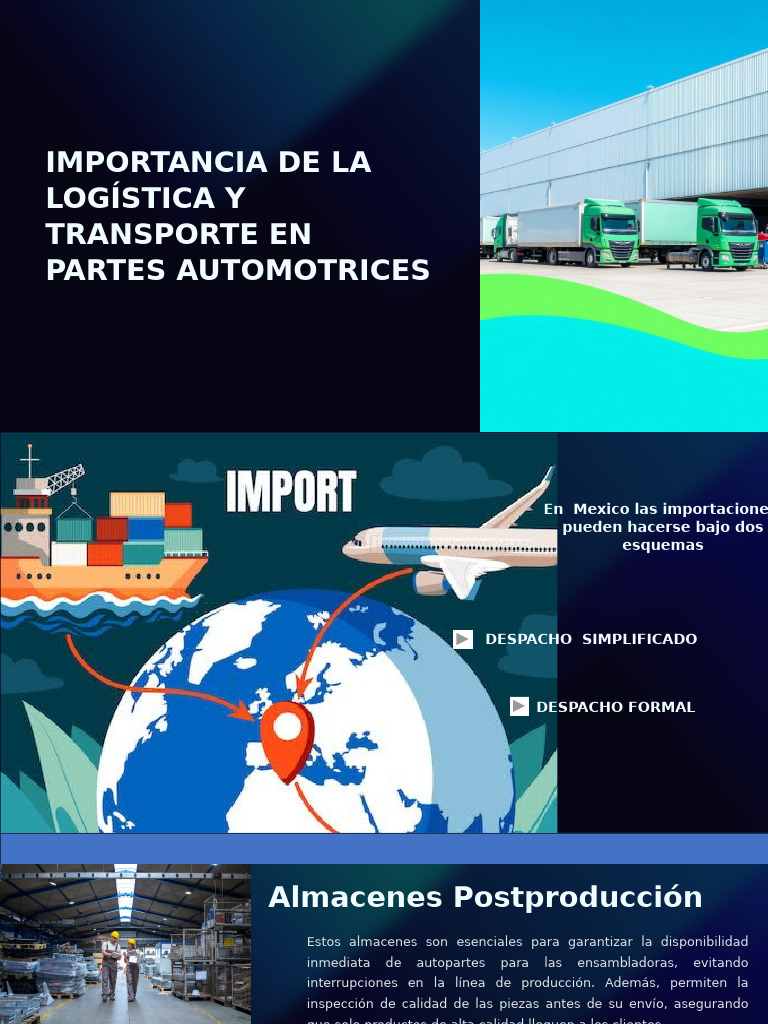 Importancia de La Logistica y Transporte en Partes Automotrices | PDF ...