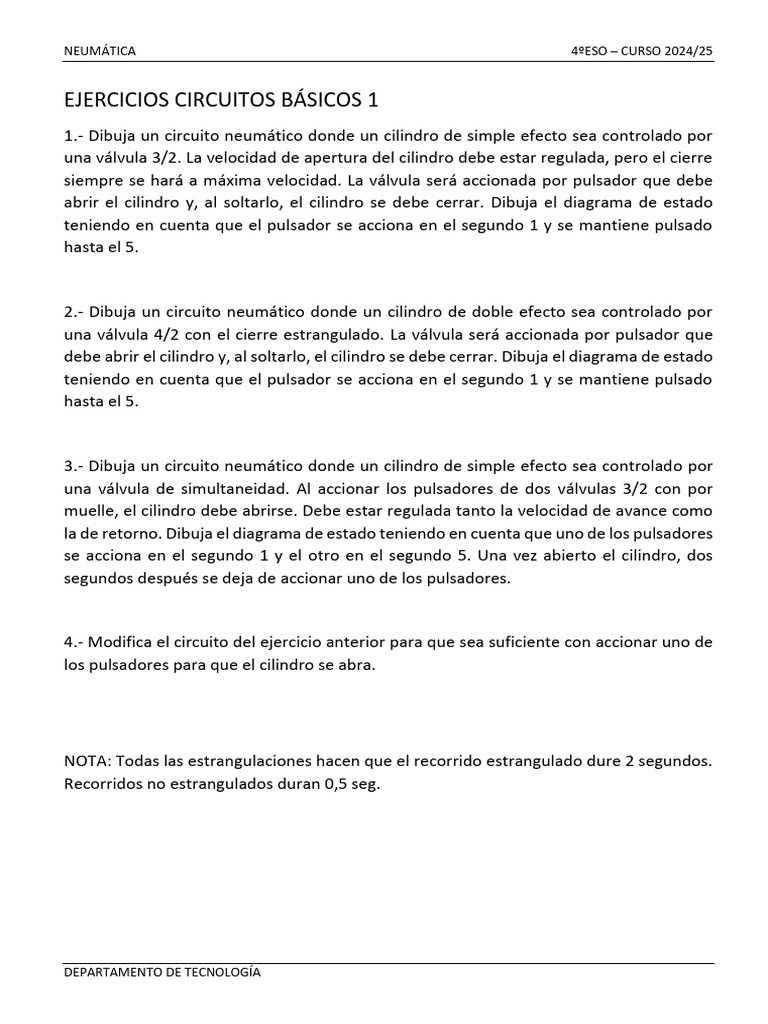 Ejercicios Circuitos Básicos - 1 | PDF