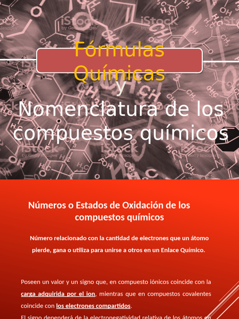 Fórmulas Químicas Nomenclatura | PDF | Compuestos químicos | Óxido