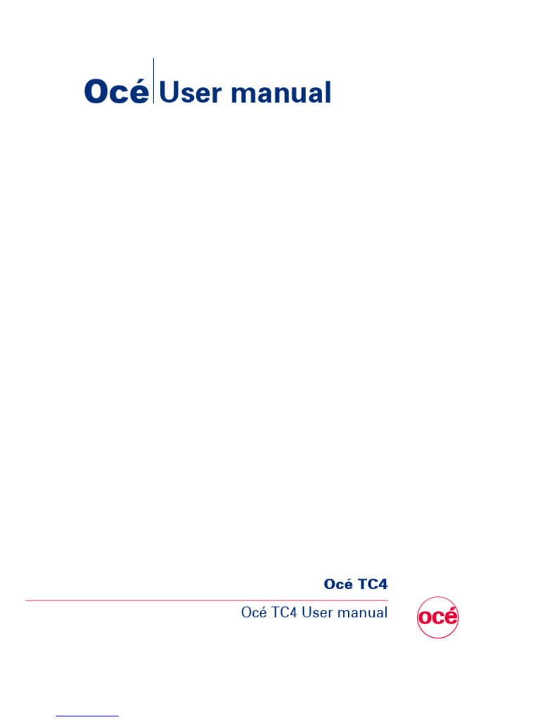 Oce tc4 | PDF | Image Scanner | Computer Network