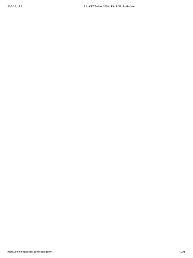 A2 - KET Trainer 2020 - Flip PDF - FlipBuilder | PDF