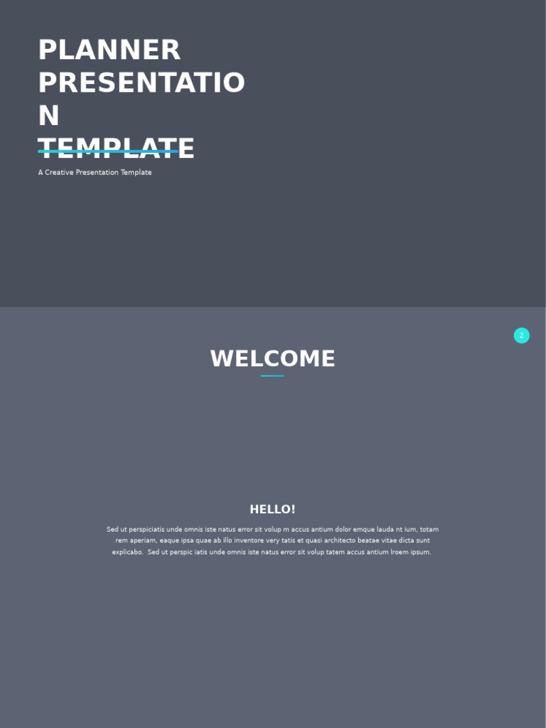 01-Original Planner PowerPoint Template | PDF