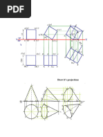 CAED - Projection of Solids - Problems | PDF | Tetrahedron | Geometric ...