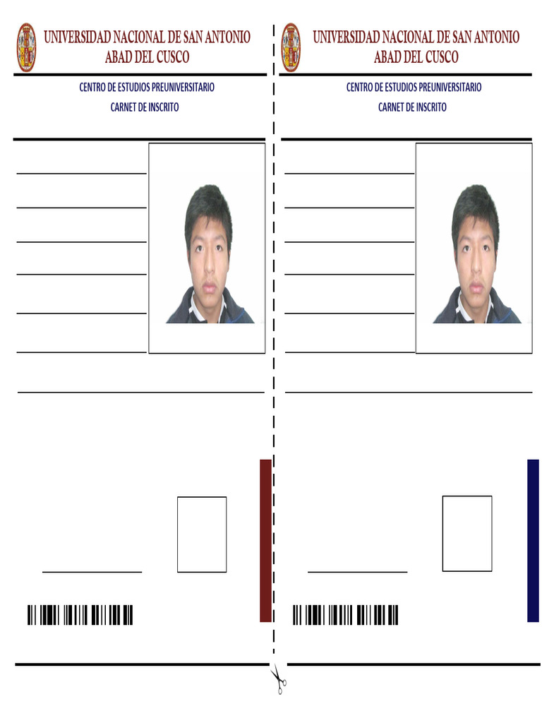 Carnet de Inscripción CEPRU UNSAAC 2025 | PDF | Informática