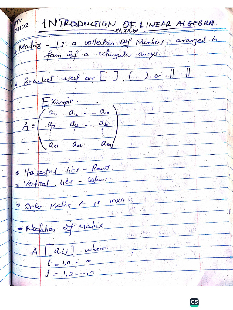 Linear Algebra | PDF