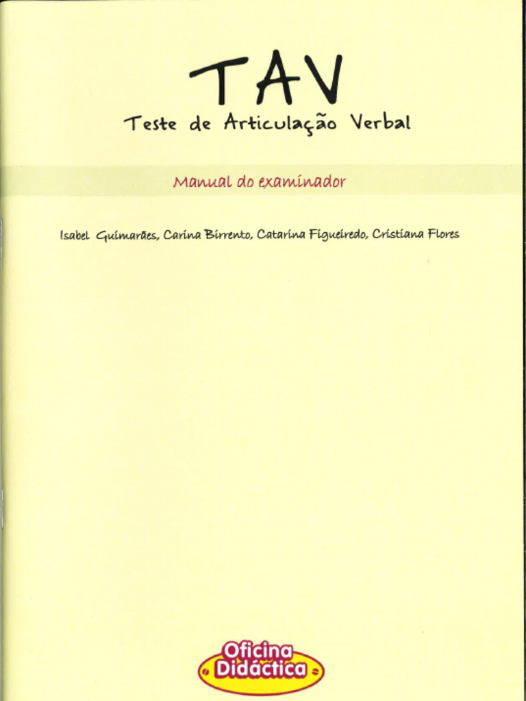 Tav- Manual Utilizador Pág 1 a 40 | PDF