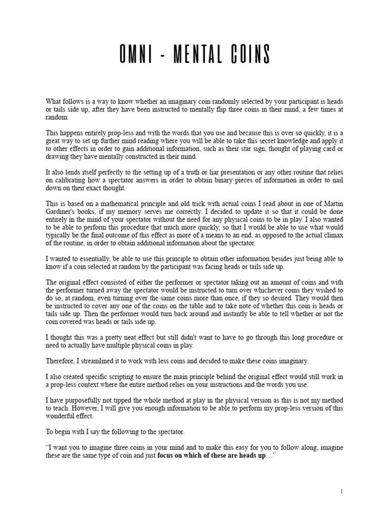 OMNI_MENTAL COINS | PDF | Astrological Sign