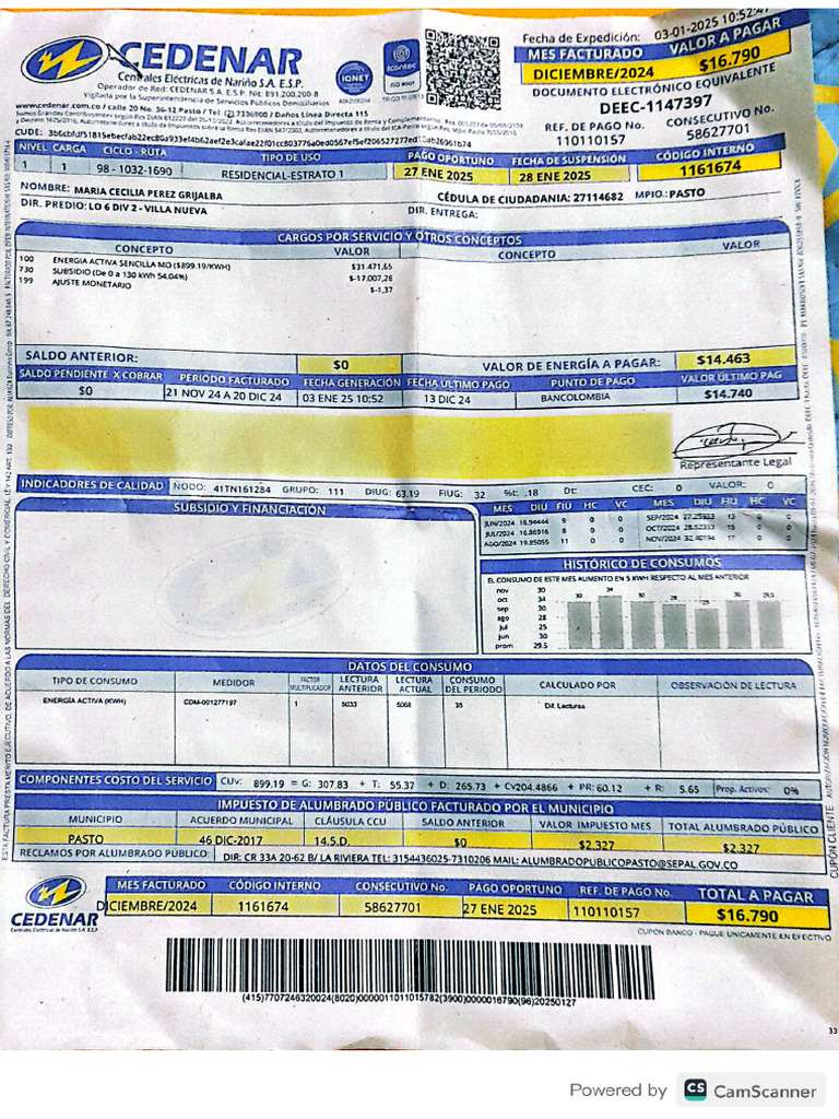 Recibo Actualizado Ceci | PDF