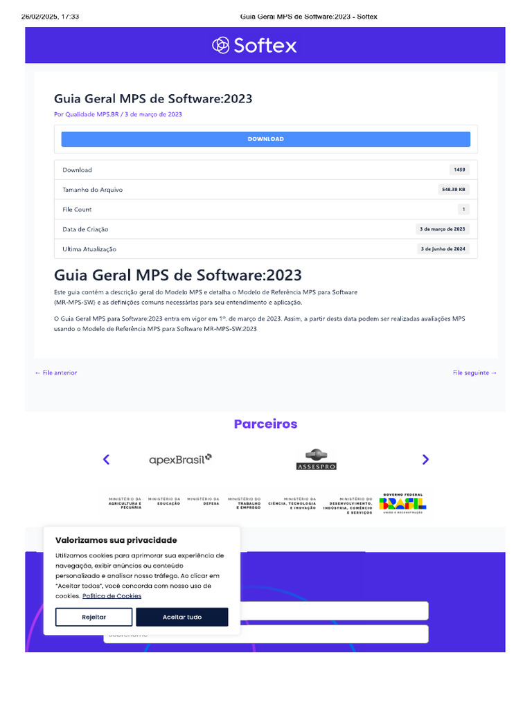 Guia Geral MPS de Software_2023 - Softex | PDF