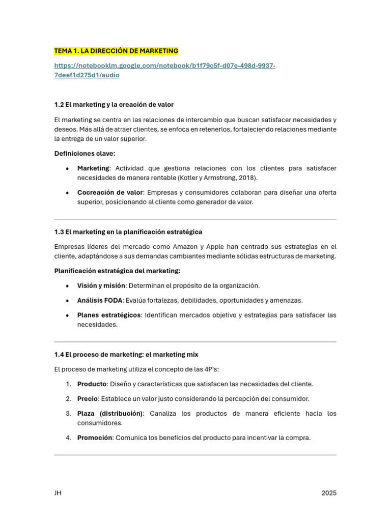 Marketing Integral resumen materia y caso examen | PDF | Marketing ...