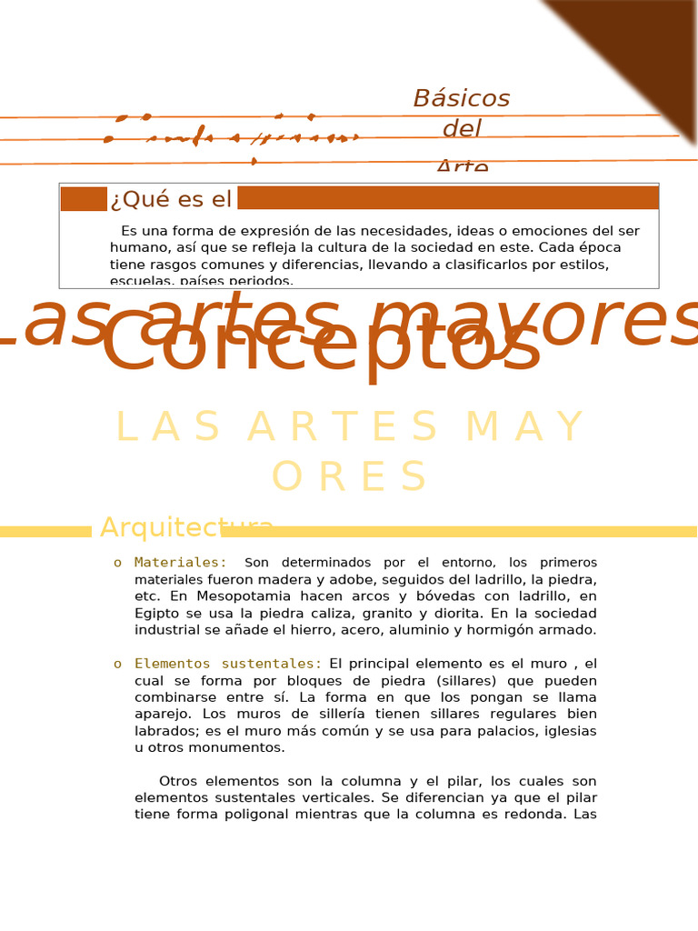 Conceptos básicos del arte | PDF | Pinturas | Bóveda (Arquitectura)
