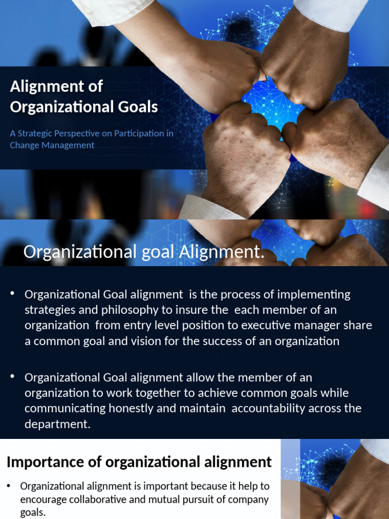 Aligning Organizational Goals Strategically | PDF | Goal | Change ...