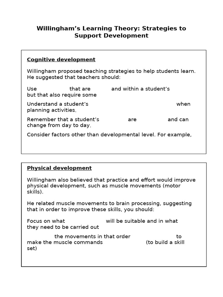 Willingham's Learning Strategies Explained | PDF