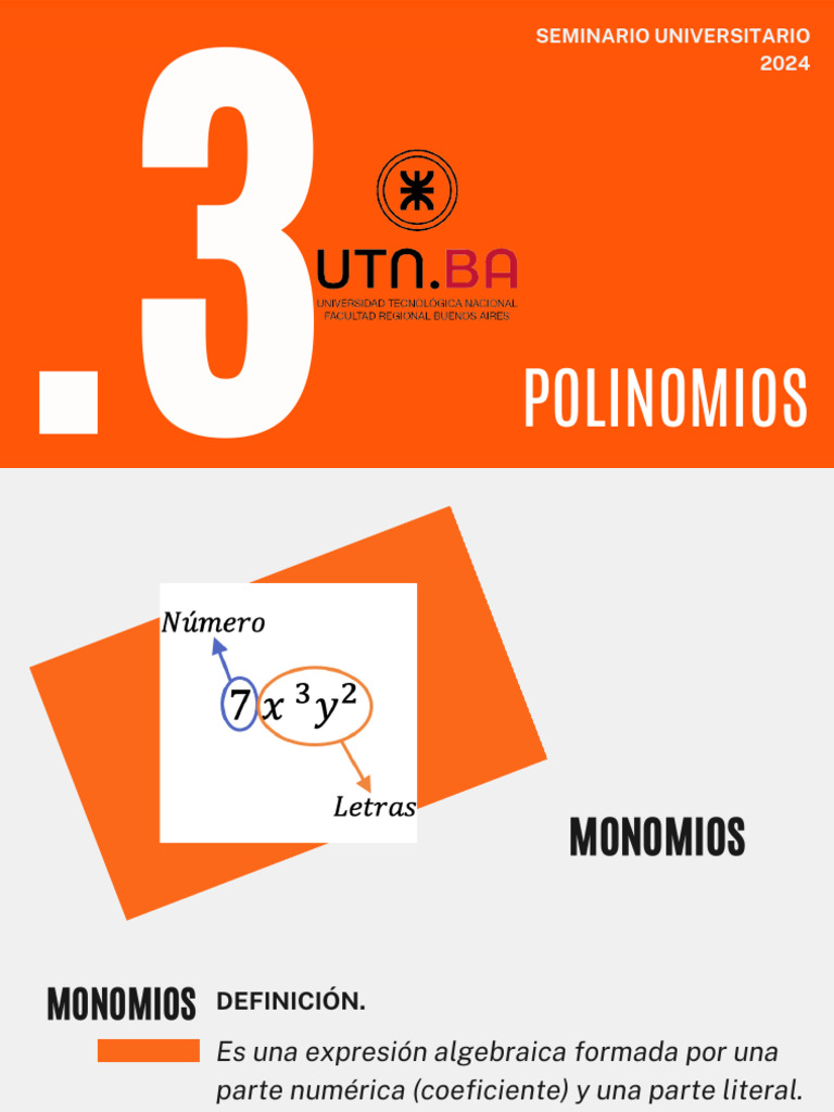 3. Polinomios (1) | PDF | Factorización | Ciencia computacional