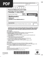 2506 WMA11_01A IAL Pure Mathematics P1 June 2025 (PDF) | PDF | Mathematics | Asymptote