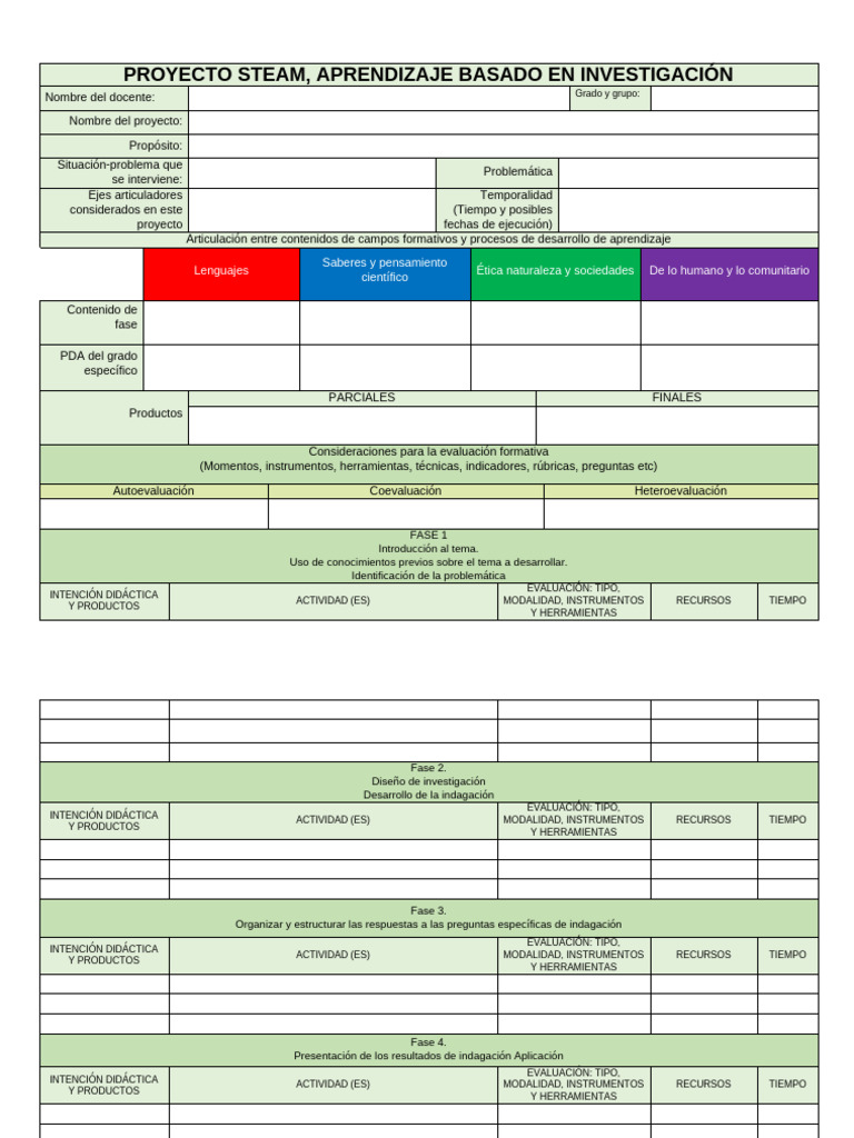 Guía de Proyecto STEAM Escolar | PDF | Cognición | Aprendizaje