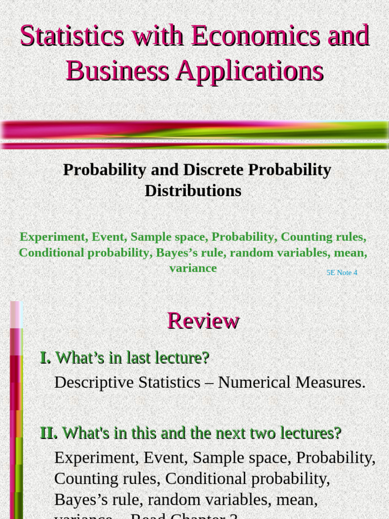Probability and Statistics | PDF | Statistics | Probability Distribution