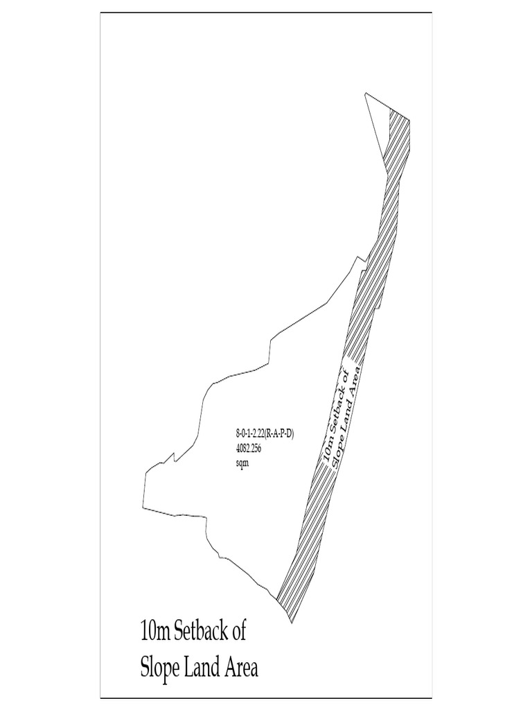 10m Setback of Slope Land Area | PDF