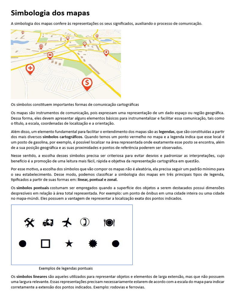Simbologia Dos Mapas | PDF | Mapa | Comunicação