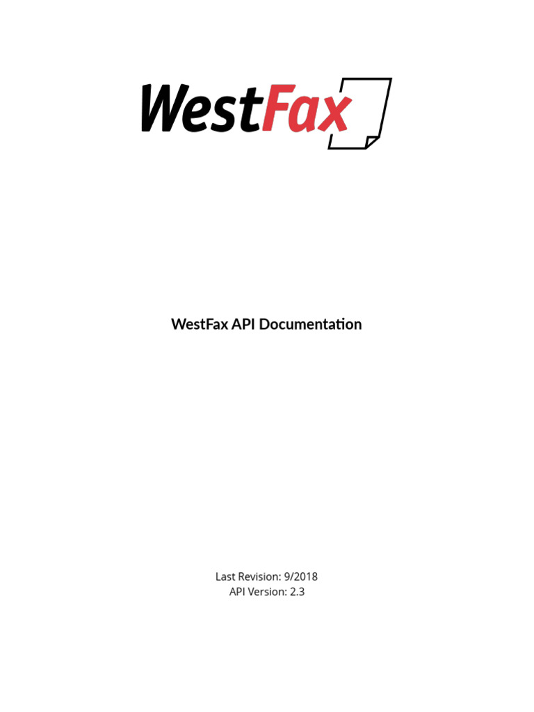 WestFax API Integration Guide | PDF | Http Cookie | Web Service