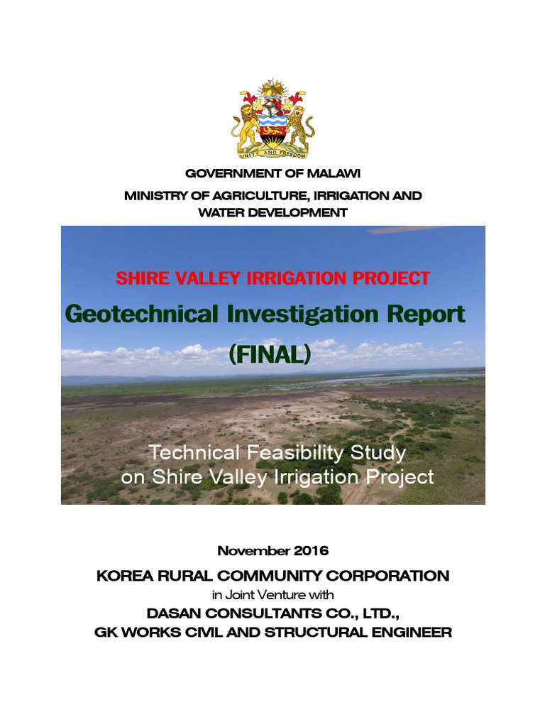 SVIP-Final Geotechnical Report Nov | PDF | Geotechnical Engineering | Soil Mechanics
