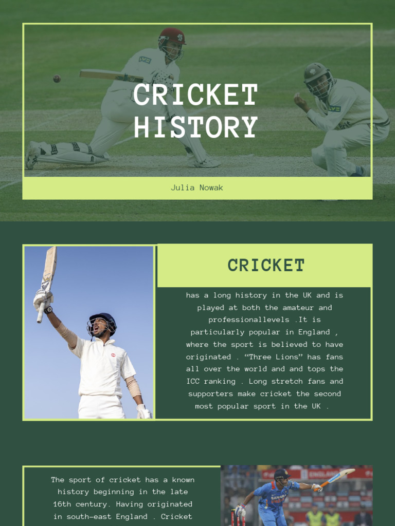 Cricket History | PDF