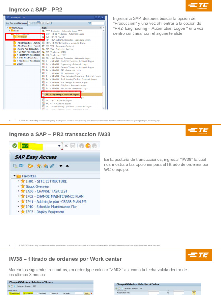 Guía para cerrar órdenes en SAP IW38/IW41 | PDF | Software | Informática