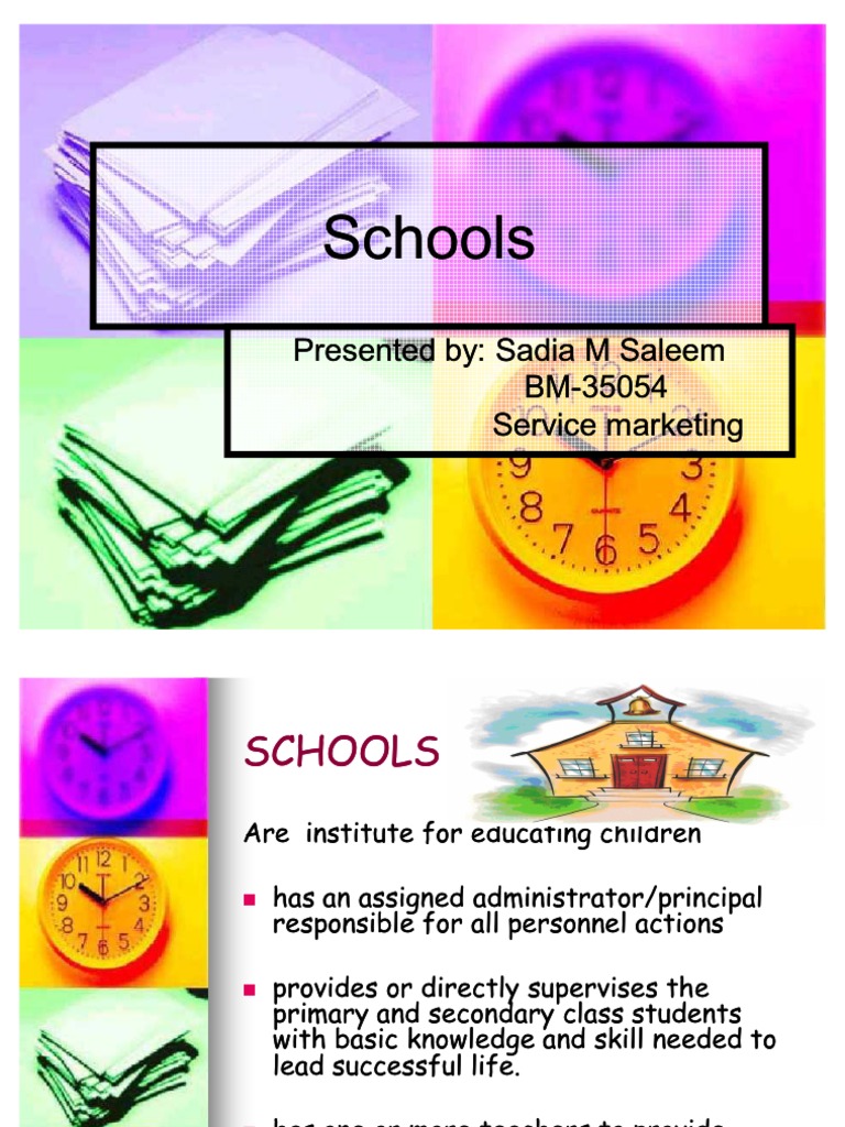 Presentation On Schools | PDF
