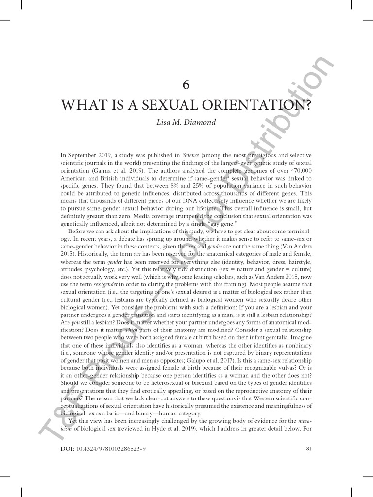 What is a sexual orientation | PDF | Gender | Gender Studies