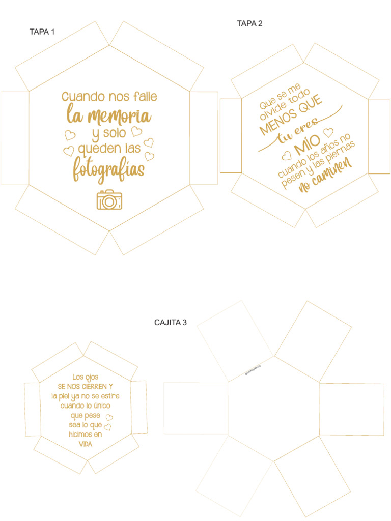 Caja Explosiva Listo Para Imprimir Pdf