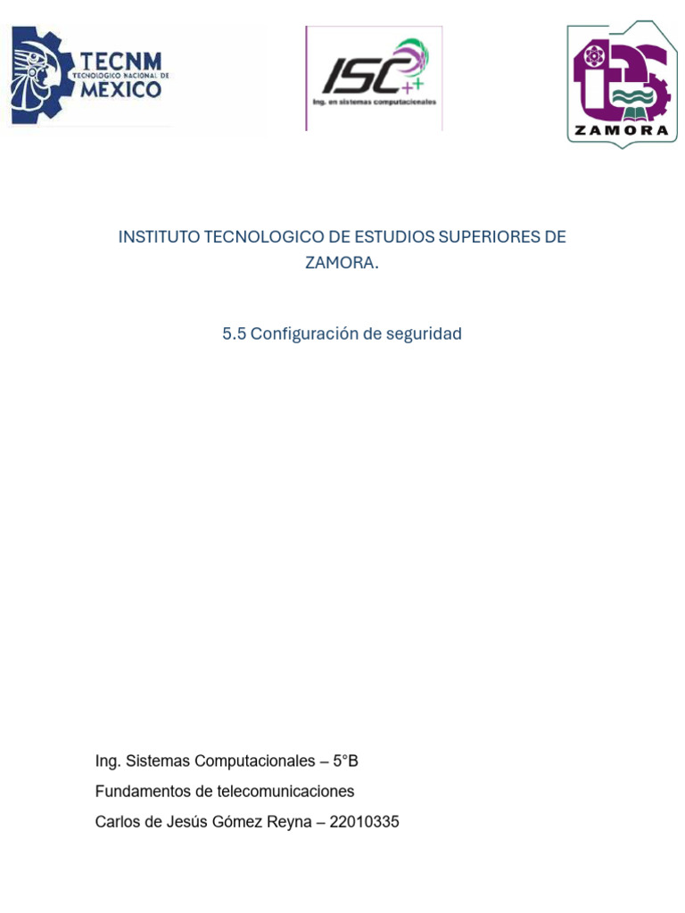 Configuración Segura de Router y Switch | PDF | Dirección IP ...