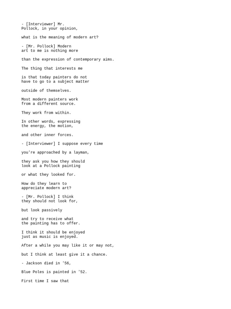 (English) How Jackson Pollock's | PDF | Paintings | The Arts