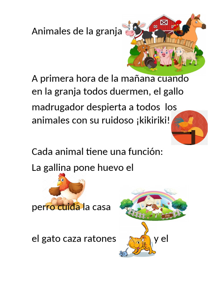 Animales de la granja | PDF