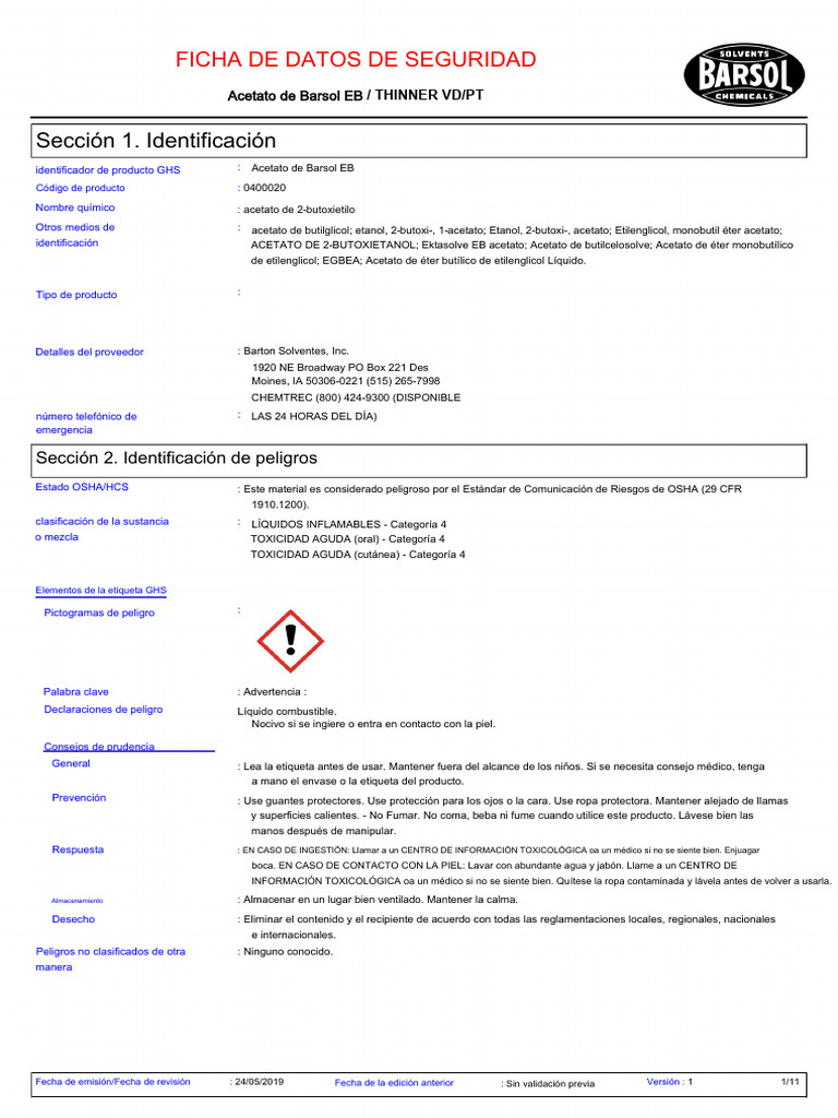 HDS Thinner VDPT | PDF | Ventilación (Arquitectura) | Agua