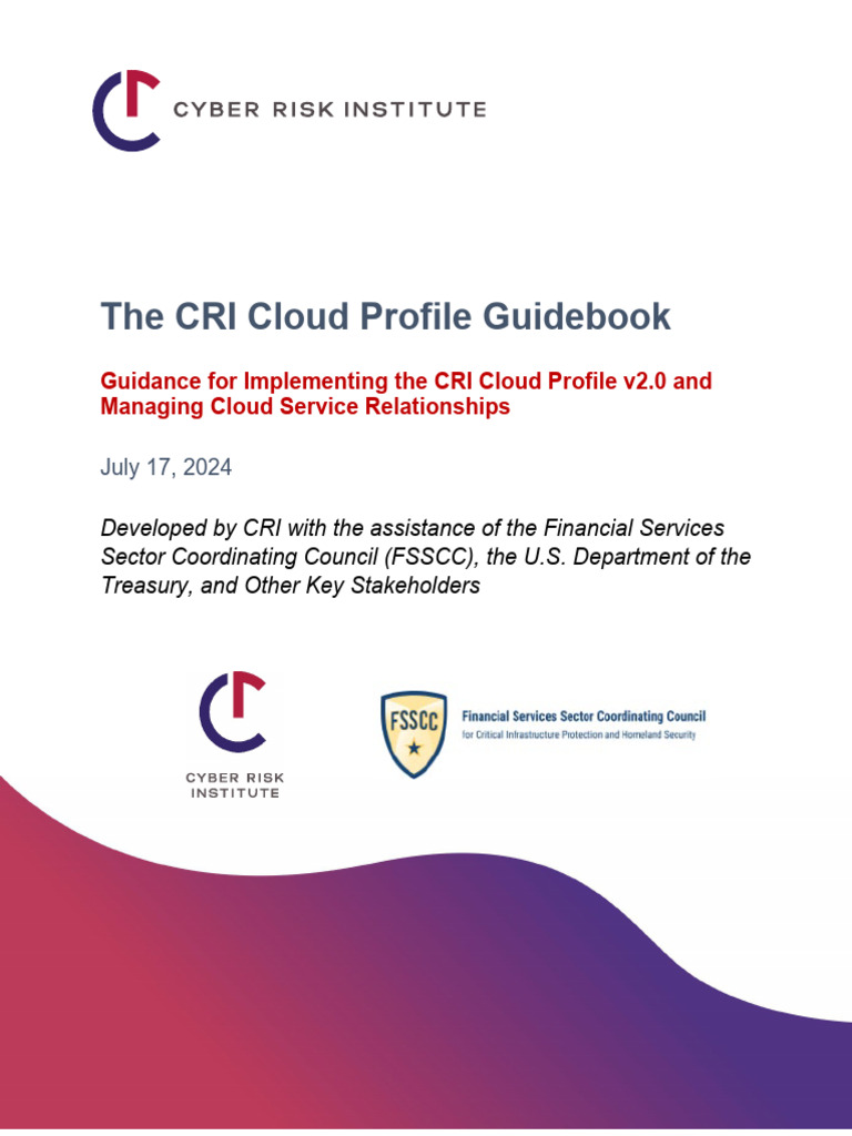 Https Cyberriskinstitute - Orgwp Contentuploads202407Final CRI Cloud ...