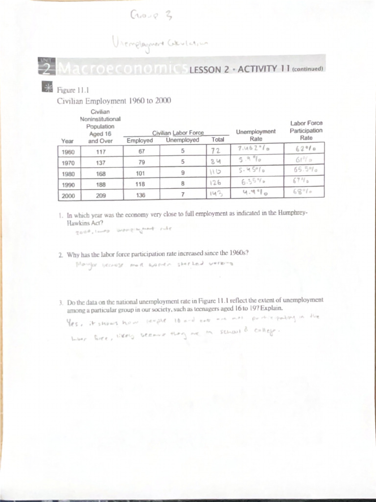 Unit 1 Group 3 Classwork | PDF