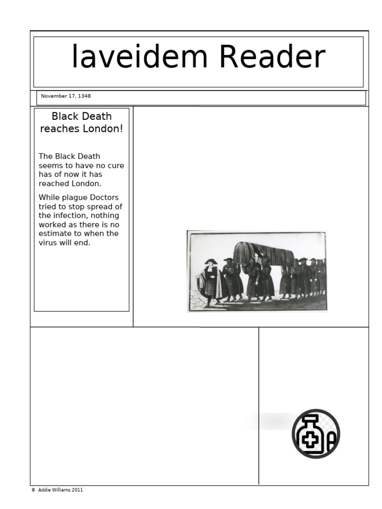 Middle Ages Newspaper Student Template Example | PDF