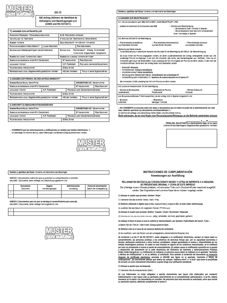 Übersetzung Ex-15 Nie | PDF