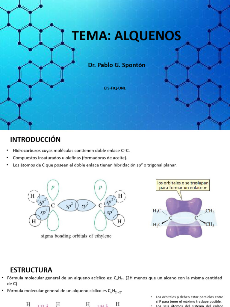 Alquenos: Estructura, Propiedades y Síntesis | PDF | Alqueno | Catálisis